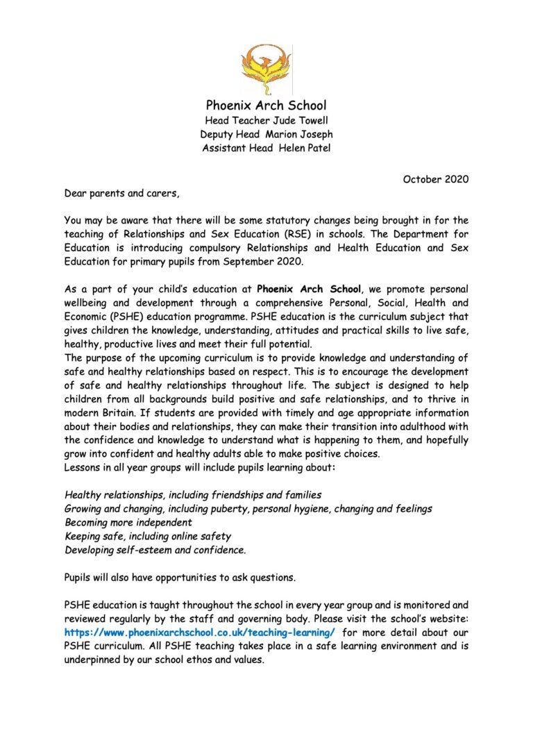 Parents & Carers – Phoenix Arch School